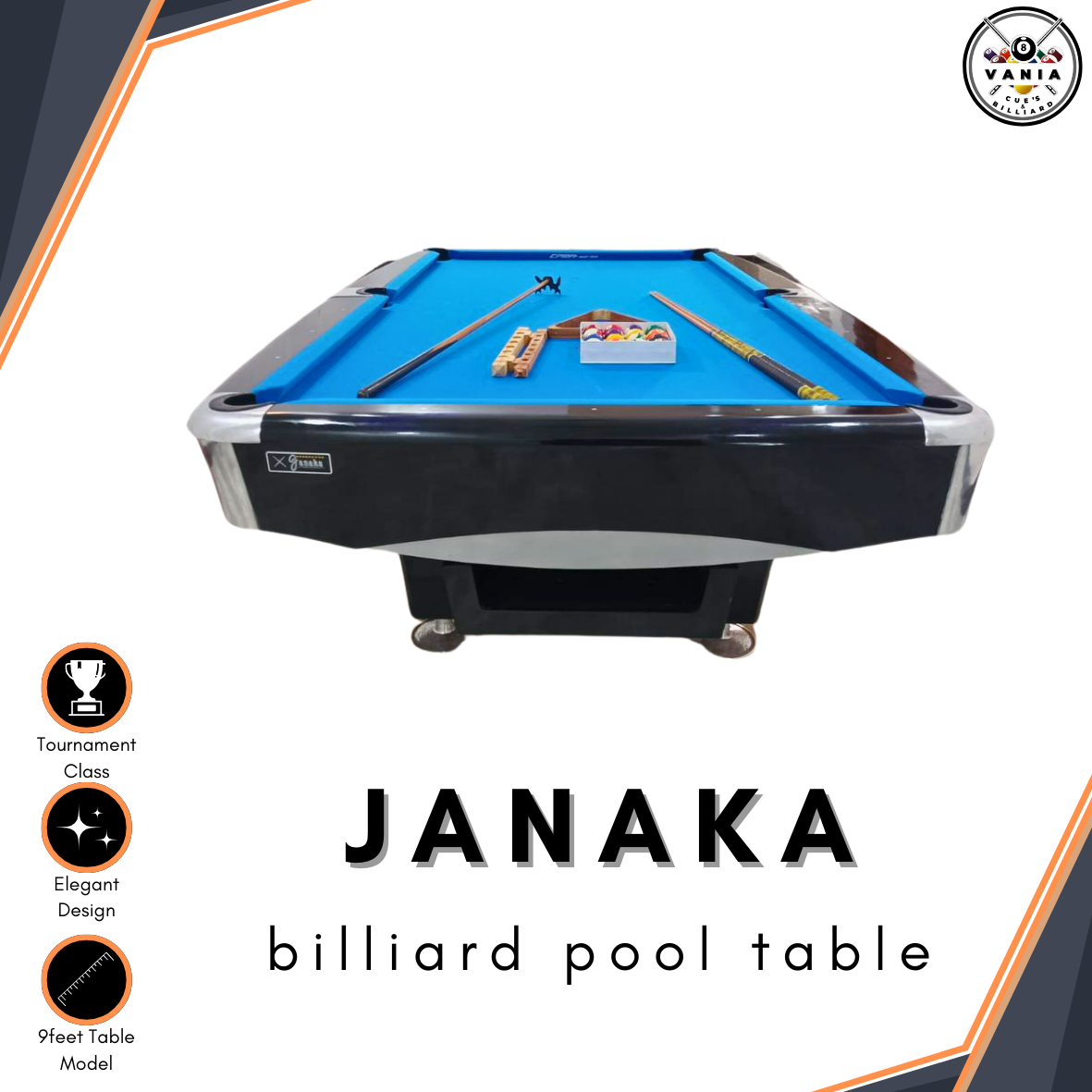 Meja Billiard Janaka 9feet VANIA BILLIARD